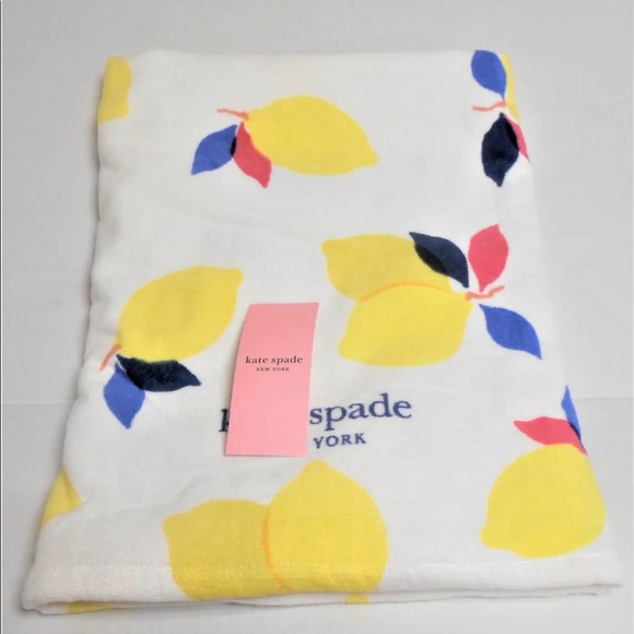 kate spade | Bath | Nwt Kate Spade Lemon Beach Towel | Poshmark